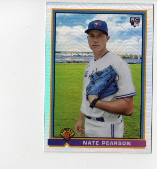 2021 Topps Bowman Chrome Baseball 1991 Nate Pearson RC #91B-NP Toronto ...