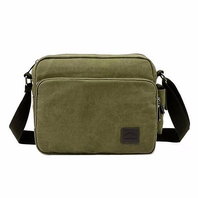 Men Vintage Shoulder Messenger Bag Canvas Satchel School Men Vintage Shoulder Messenger Bag Canvas Satchel School