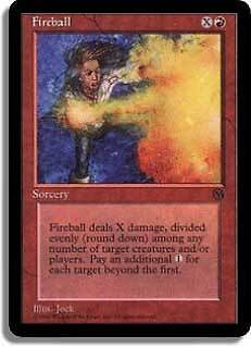 Fireball (Arena) Promo PLD Sorcery Special MAGIC THE GATHERING MTG CARD ...