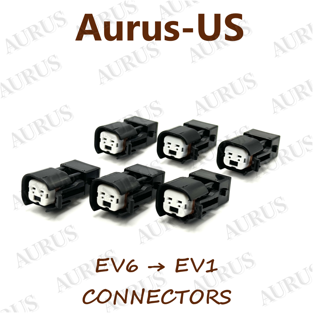 AURUS SET OF 6 Fuel Injectors Connector Adapter from EV6 to EV1 | eBay