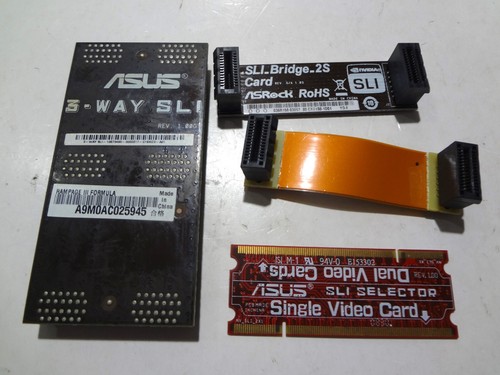 NEW NVIDIA ASRock ASUS SLI Bridge Connector Video Card 3 way 2 way Lot ...