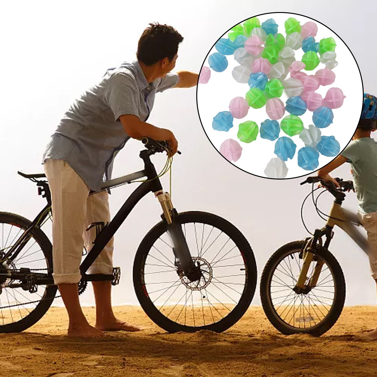 Colorful and Safe Bike Spoke Decoratives 108pcs Plastic Clips Color ...