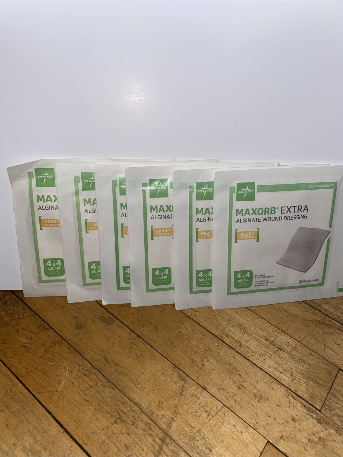 *6-Pack* Medline Maxorb Extra Ag Alginate Wound Dressing 4" x 4.75 ...
