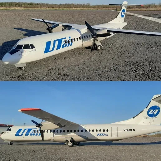 ATR 72 RC Airplane Kit - 3D Printed 1/21 Scale - Ready to Fly w ...