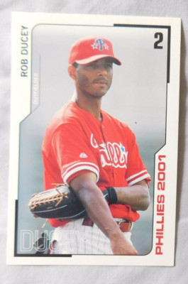 Rob Ducey 2001 Philadelphia Phillies Team Issue 4x6 Baseball Card Ex | eBay