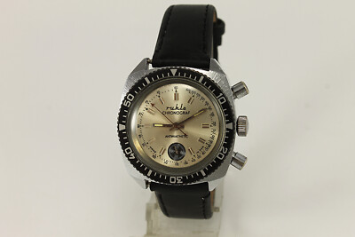 Excellent Working German Ruhla Chronograph Wrist Watch 1970's RARE | eBay