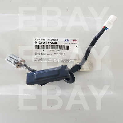 2012-2017 Kia Rio Tail Gate Outside Handle Assy | 812601W230 | Genuine OEM | Black | Tailgate ...