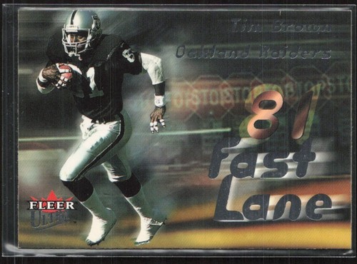 2000 Ultra Fast Lane Insert #4 FL Tim Brown Oakland Raiders | eBay