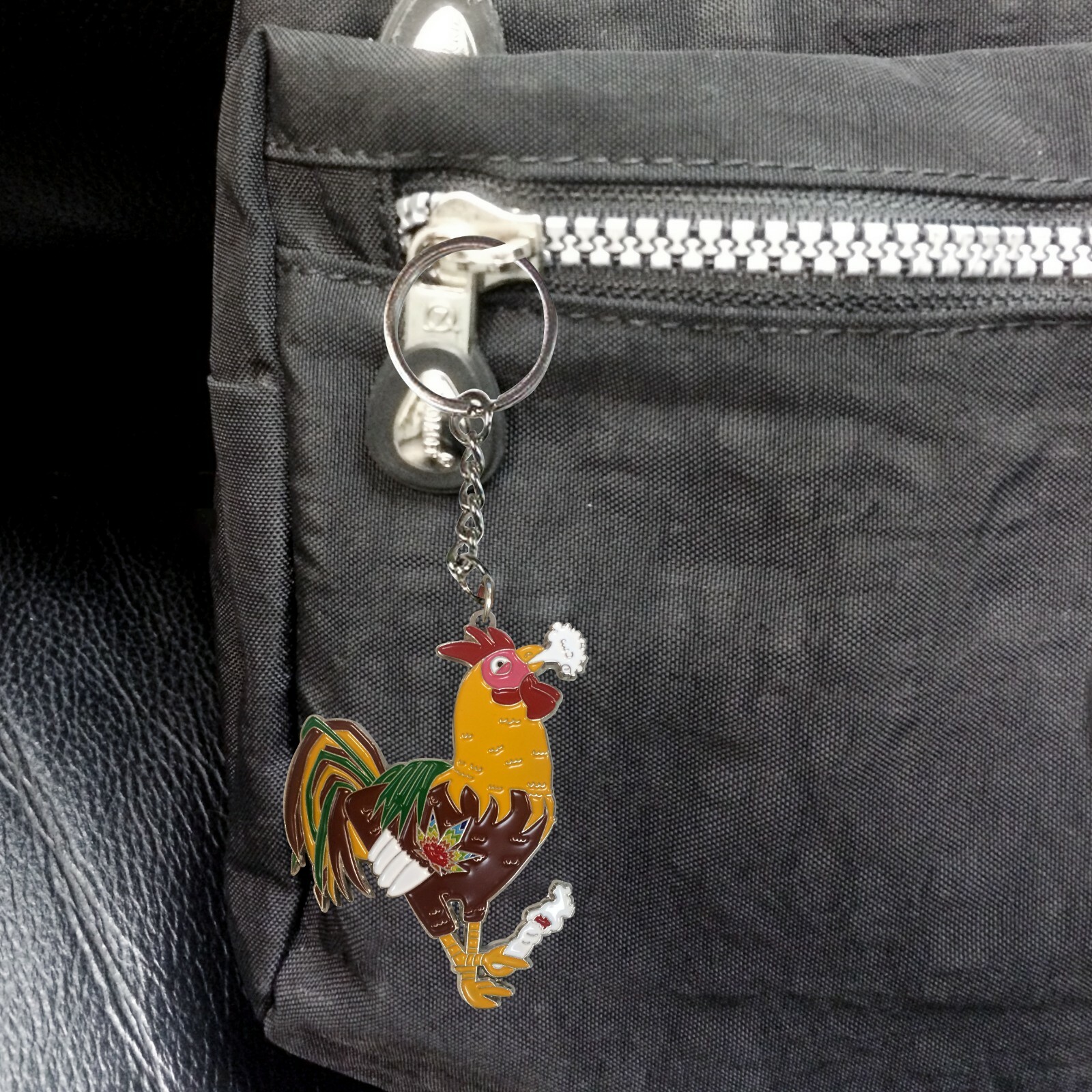 Pot Smoking Pals Chill Stoned Rooster Enamel Metal Key Chain | eBay