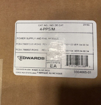 EDWARDS EST 4-PPS/M Primary Power Supply & Rail Module for FIRE ALARM ...
