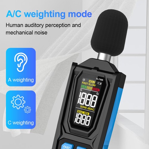 30-130dB Sound Level Meter Digital Audio Noise Volume Measure Tools | eBay