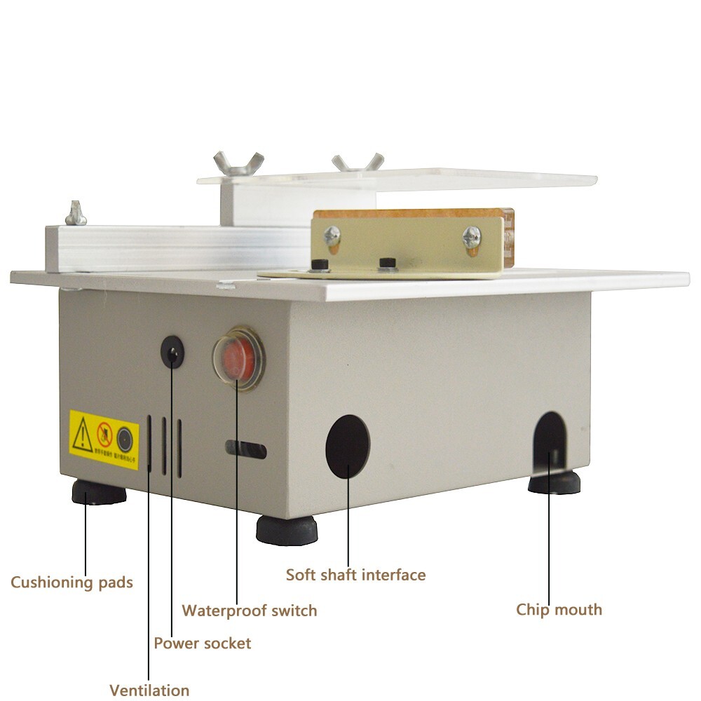 110V 96W T5 Miniature Table Saw DIY Woodworking Cutting Machine | eBay