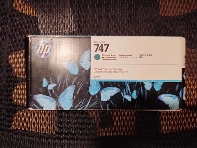 2021 GENUINE HP #747 Chromatic Green 300ml Ink Cartridge DESIGNJET Z9 ...