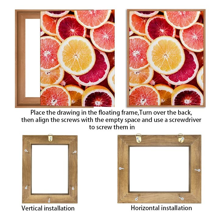DIY Canvas Floater Frames for Canvas Paintings, 1.25" Deep Picture ...