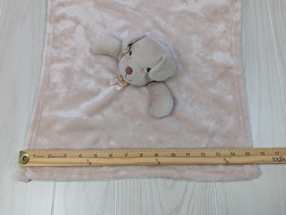 Pro Goleem Tan Beige puppy dog pink Security Blanket Baby Lovey satin ...