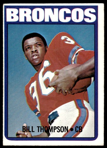 1972 Topps Bill Thompson #24 Denver Broncos | eBay