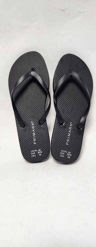 Primark Summer Slipper for Women Plain Black & White Flip Flop Beach ...