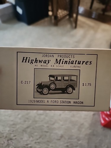HO Jordan Products Highway Miniatures Kit-217 1929 Model A Ford Station ...