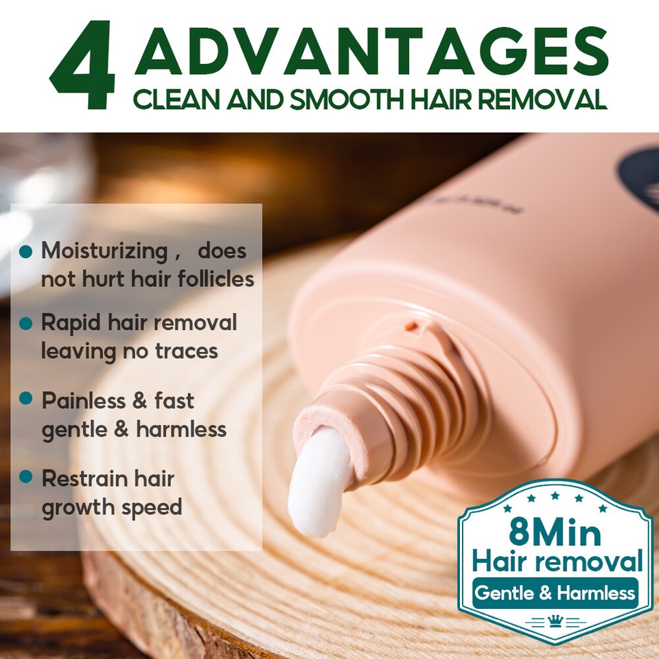 Painless Permanent Hair Removal Cream Stop Hair Growth Cream For Women ...