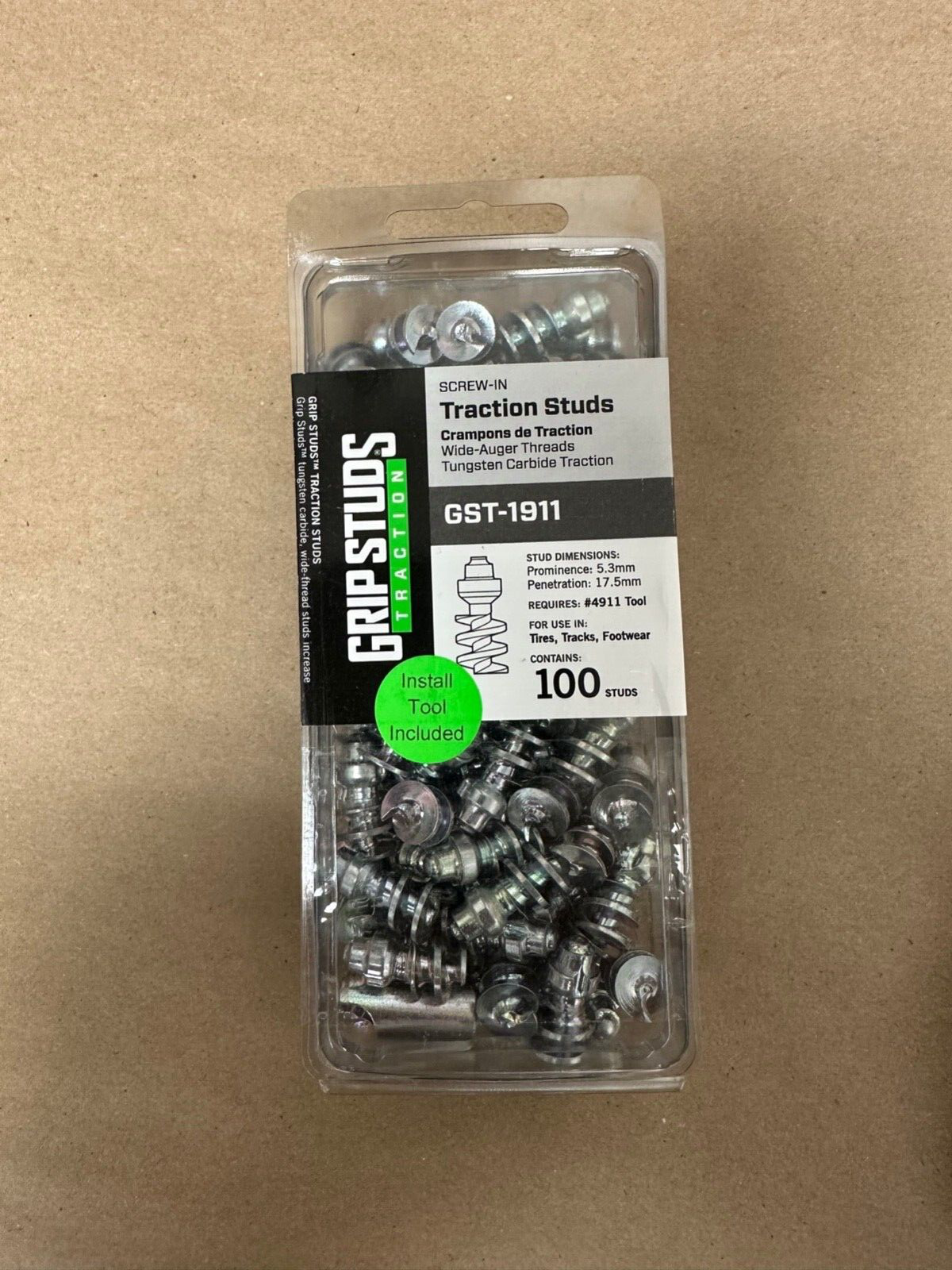 Equipment Tractor Loader Ice Tire Studs Gripstuds Skid Steer 1911 Grip ...