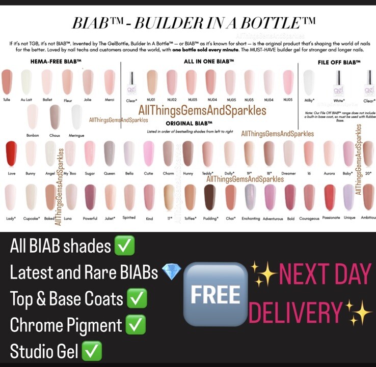 The Gel Bottle Builder BIAB In A Bottle Top Coat Dolly 18 19 Teddy ...