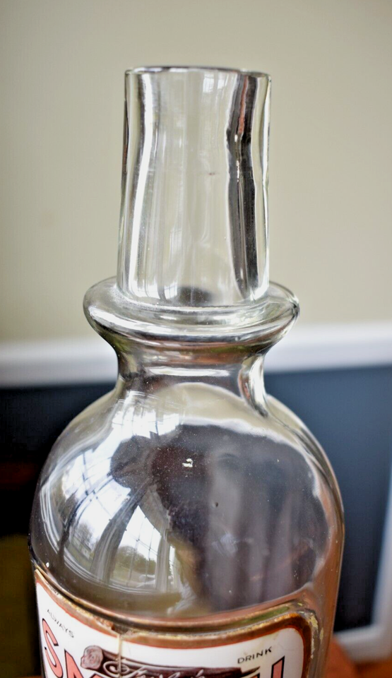 Rare Vintage 1900s Soda Fountain Syrup Back bar Bottle "FOWLER'S SMASH ...