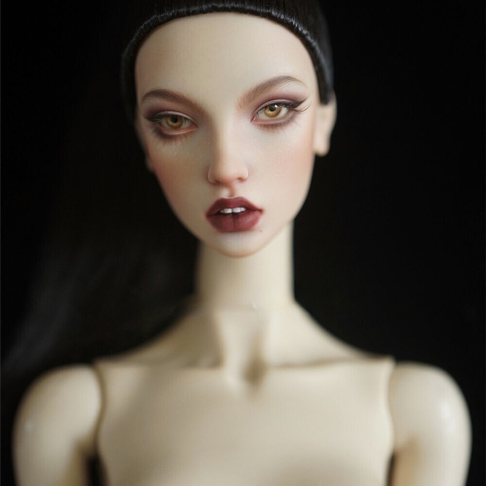 1/4 BJD Dolls Supermodel Girl Bare Resin Jointed Doll with Eyes + Face ...