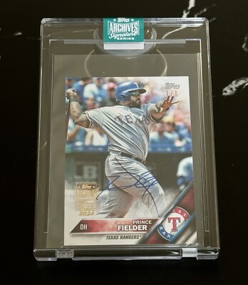 2024 Topps Archive Signature Series 1/1 Prince Fielder Auto | eBay