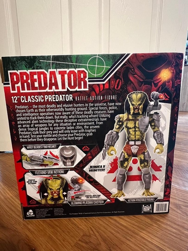 Lanard Predator 12” Poseable Figure with Open Action Jaw 48242313724 | eBay