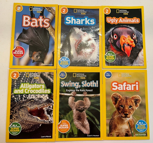 Lot of 6 National Geographic Kids Books Level Pre-Reader & 2 | eBay
