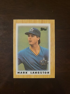 1987 Topps League Leaders Mini Mark Langston #71 Seattle Mariners | eBay