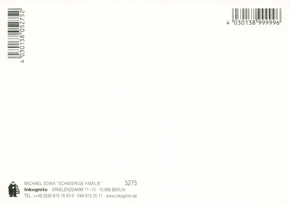 Schwierige Family by Michael Sowa Vintage Continental Art Postcard ...