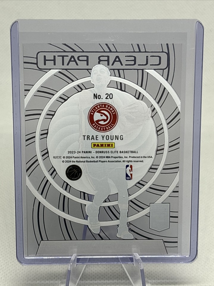 2023-24 Donruss Elite Clear Path Trae Young #20 Acetate Insert NM+ | eBay