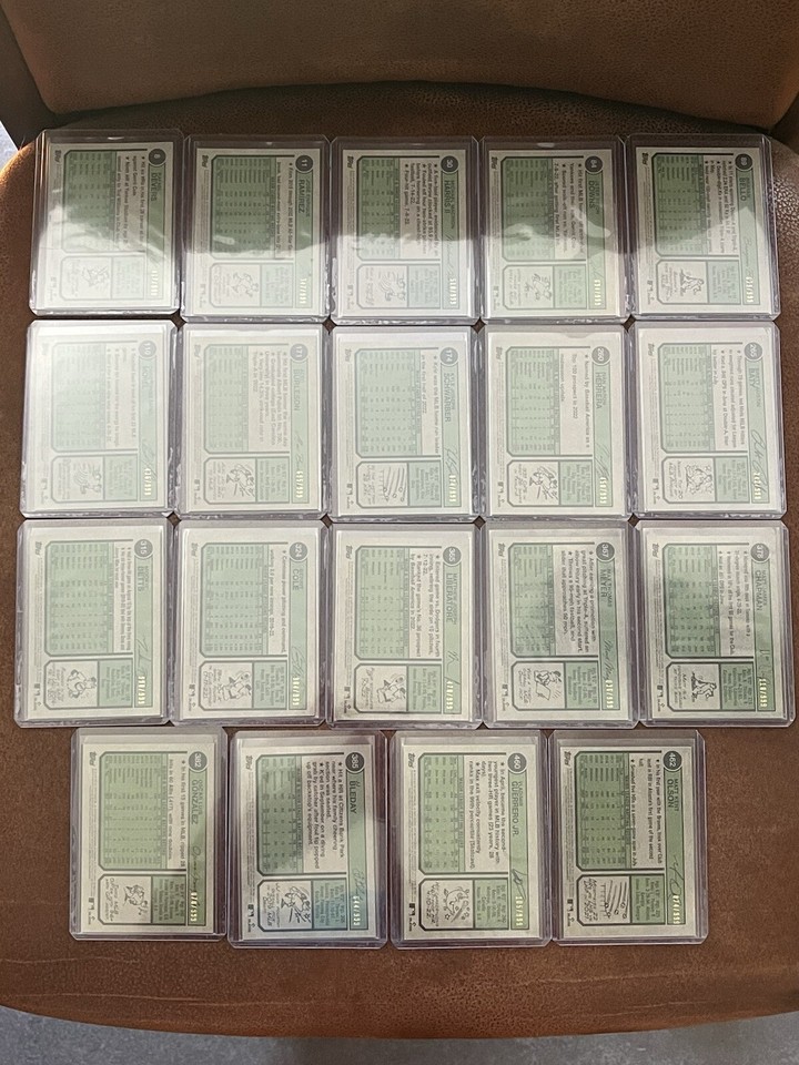 2023 Topps Heritage Chrome Lot (19) - Harris II RC, Betts, Cole, Olson ...