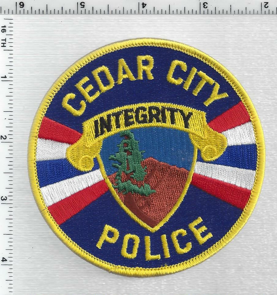 Cedar City Police (Utah) 3rd Issue Shoulder Patch | eBay