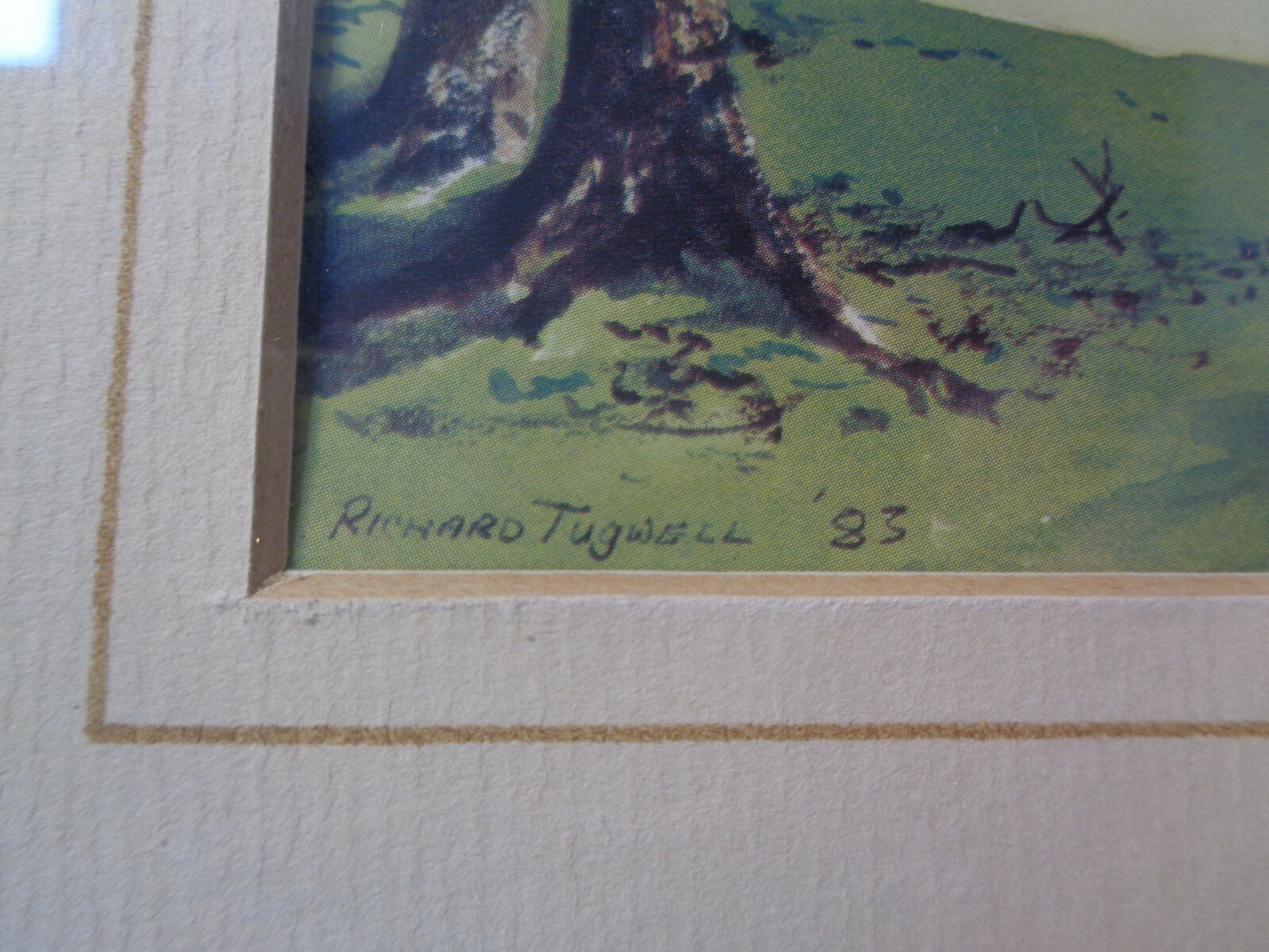 Richard Tugwell Signed, Framed art print watercolor 1983, castle, 11 ...