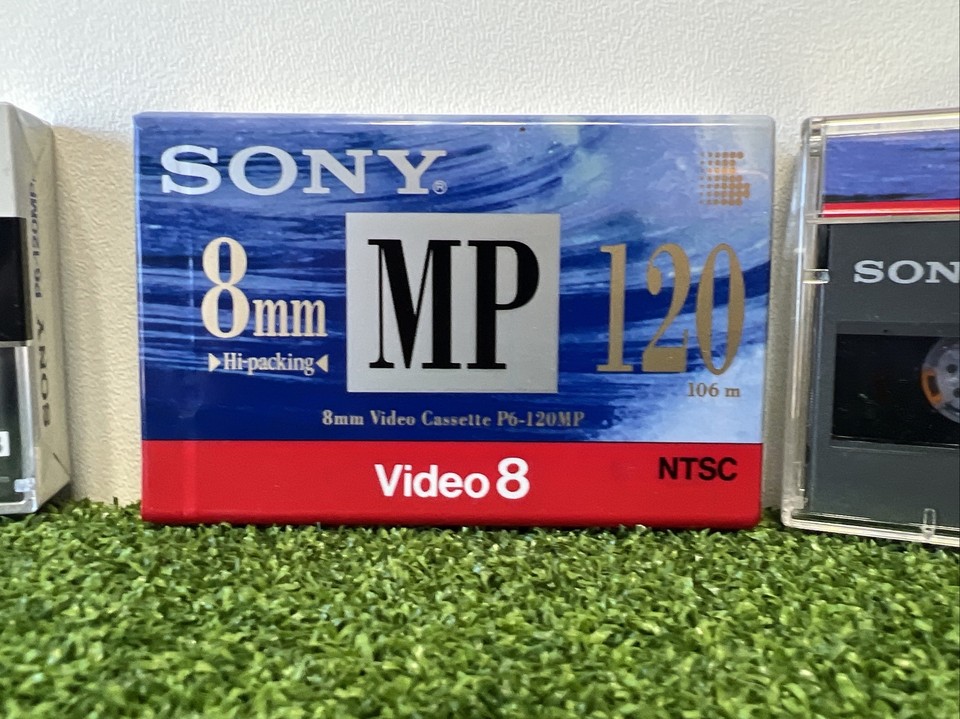 2 New & 1 Pre-owned Sony 8mm Metal MP 120 Video 8 Video Cassette Tapes ...