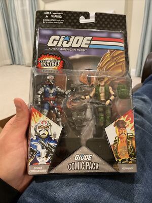 Hasbro GI Joe Comic Pack 2008 Cobra Commander Gung Ho G.I. Joe #64 ...