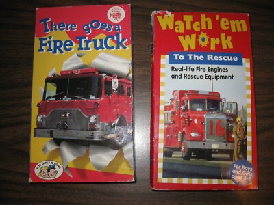 Vhs There Goes A Fire Truck & Watch em Work To The Rescue | eBay