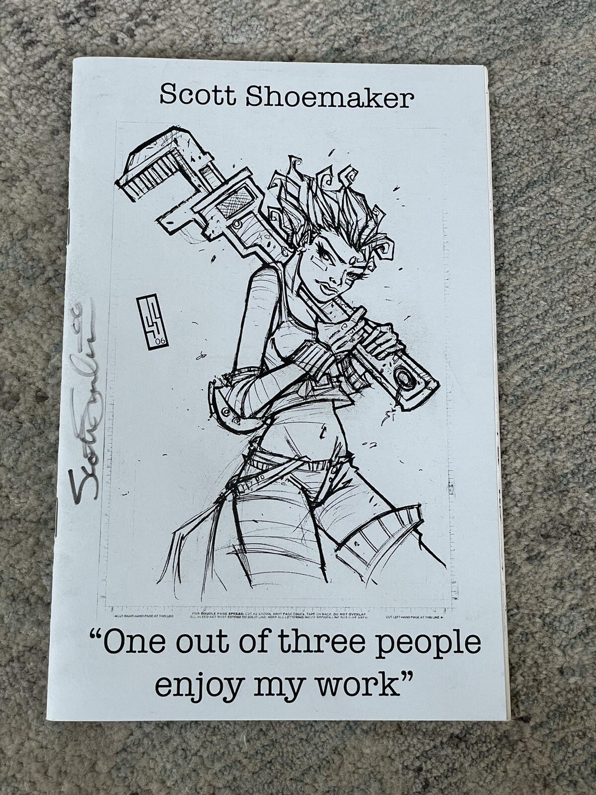 Scott Shoemaker “One Out of Three People Enjoy My Work” Sketchbook ...