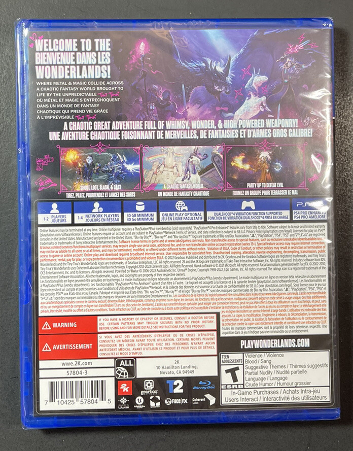 Tiny Tina's Wonderlands (PS4) NEW | eBay