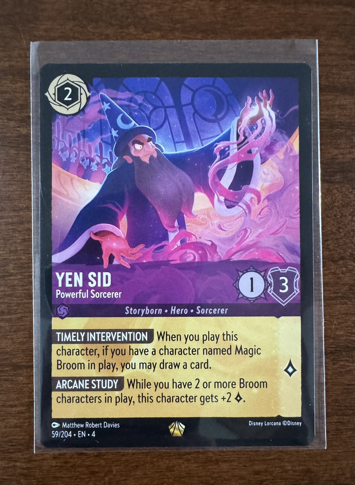 Disney Lorcana Ursula's Return - Yen Sid Powerful Sorcerer - 59/204 NON FOIL | eBay