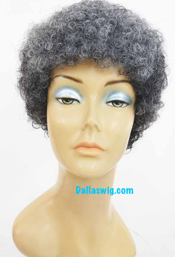 Miz 100% Natural Hair Short Jerry Afro Curl Natural Style H Freedom Wig ...