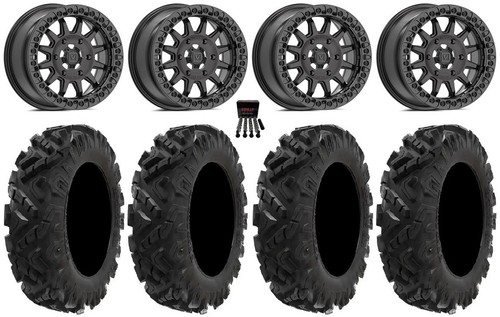 Valor V09 Beadlock 15" Wheels Charcoal 32" Attack 2.0 Tires Can-Am ...