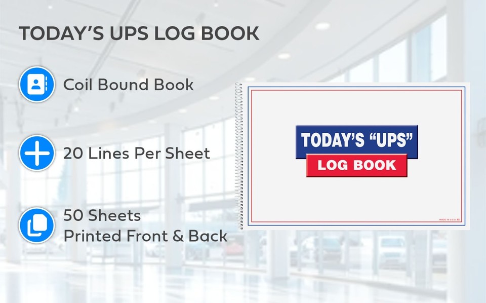 Today's UPs Log Book / Phone Log / Customer Contact Log (50 sheets) | eBay