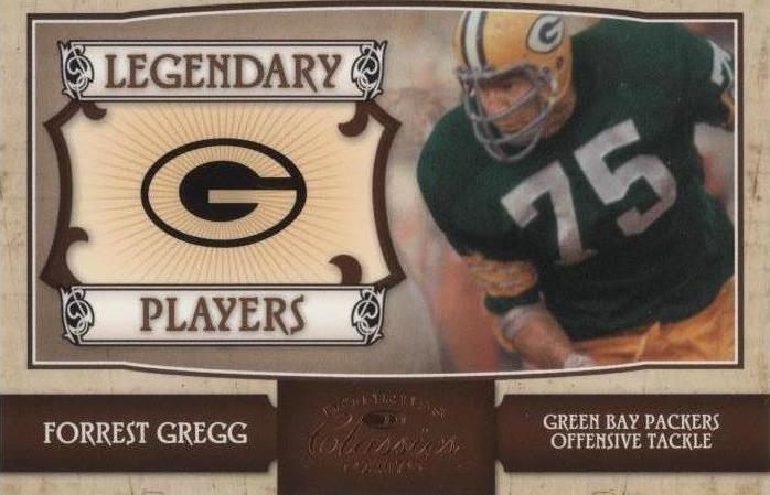 2007 Donruss Classics - Legendary Players Forrest Gregg #LP-6 /1000 for ...