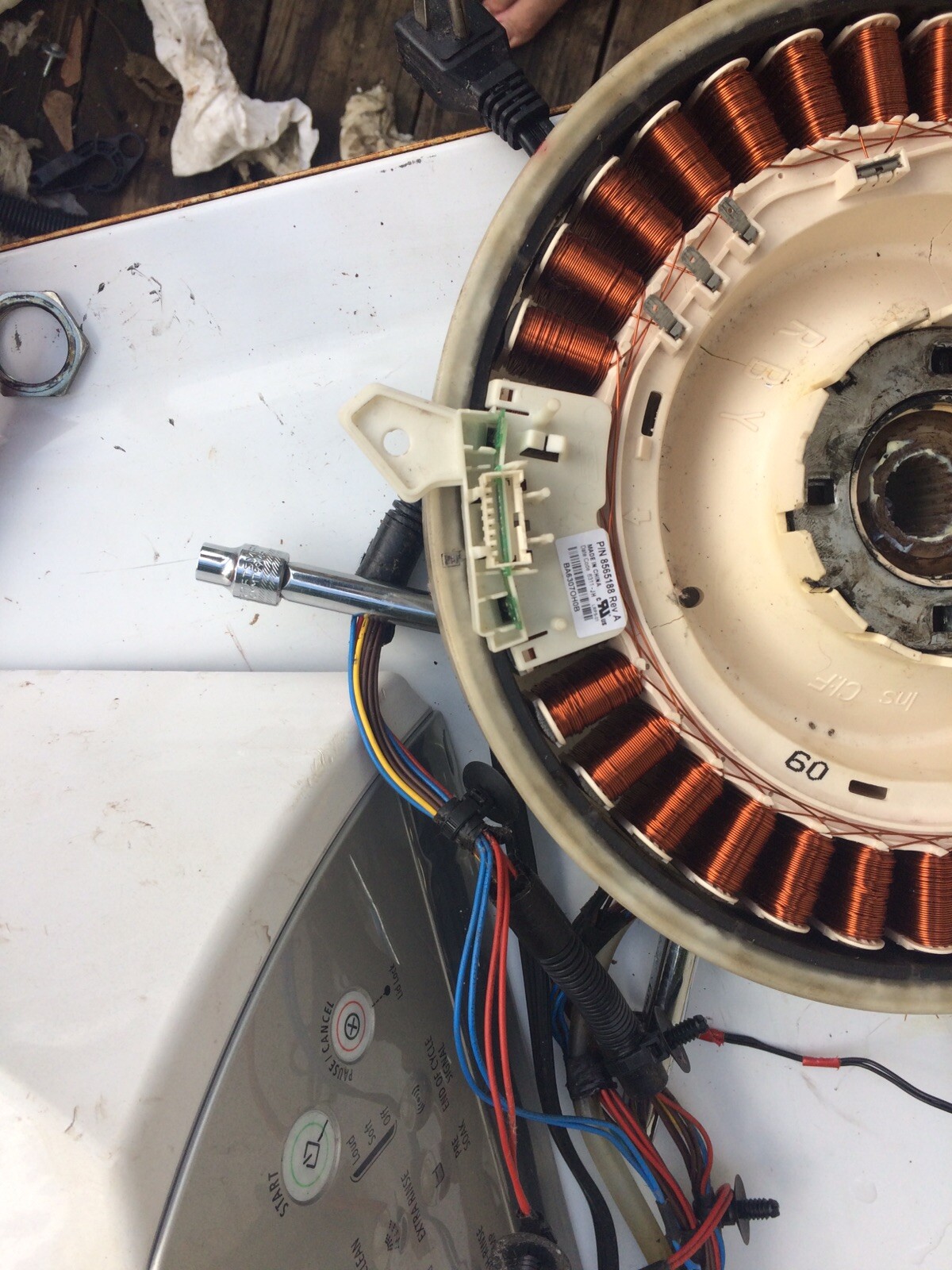 Whirlpool Cabrio Motor With Speed Sensor | eBay