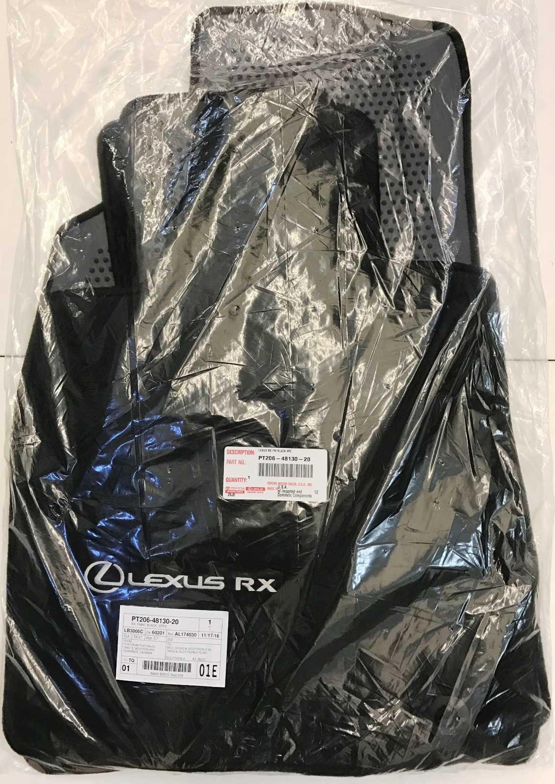 Lexus Rx350 2018 Black Carpet Floor Mats for sale online | eBay