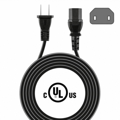 UL AC Power Cord for Sony KDL XBR Series Bravia TV LED Plasma 2-Prong ...