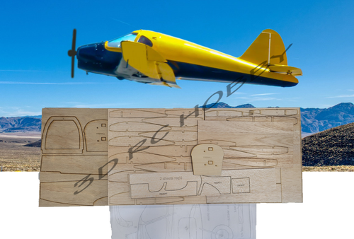 Culver V 51" Wingspan RC Airplane Short Kit Laser Cut Balsa & Ply ...